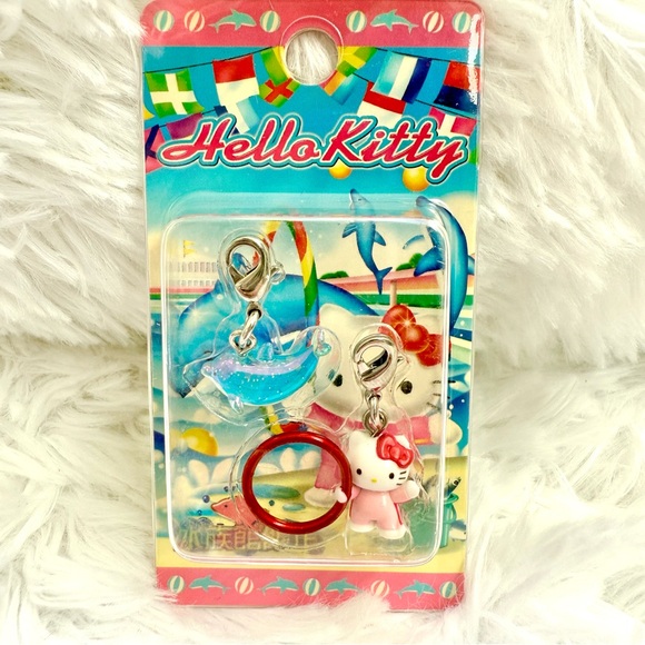 Sanrio | Accessories | Vintage Hello Kitty Aquarium Dolphin Charm ...